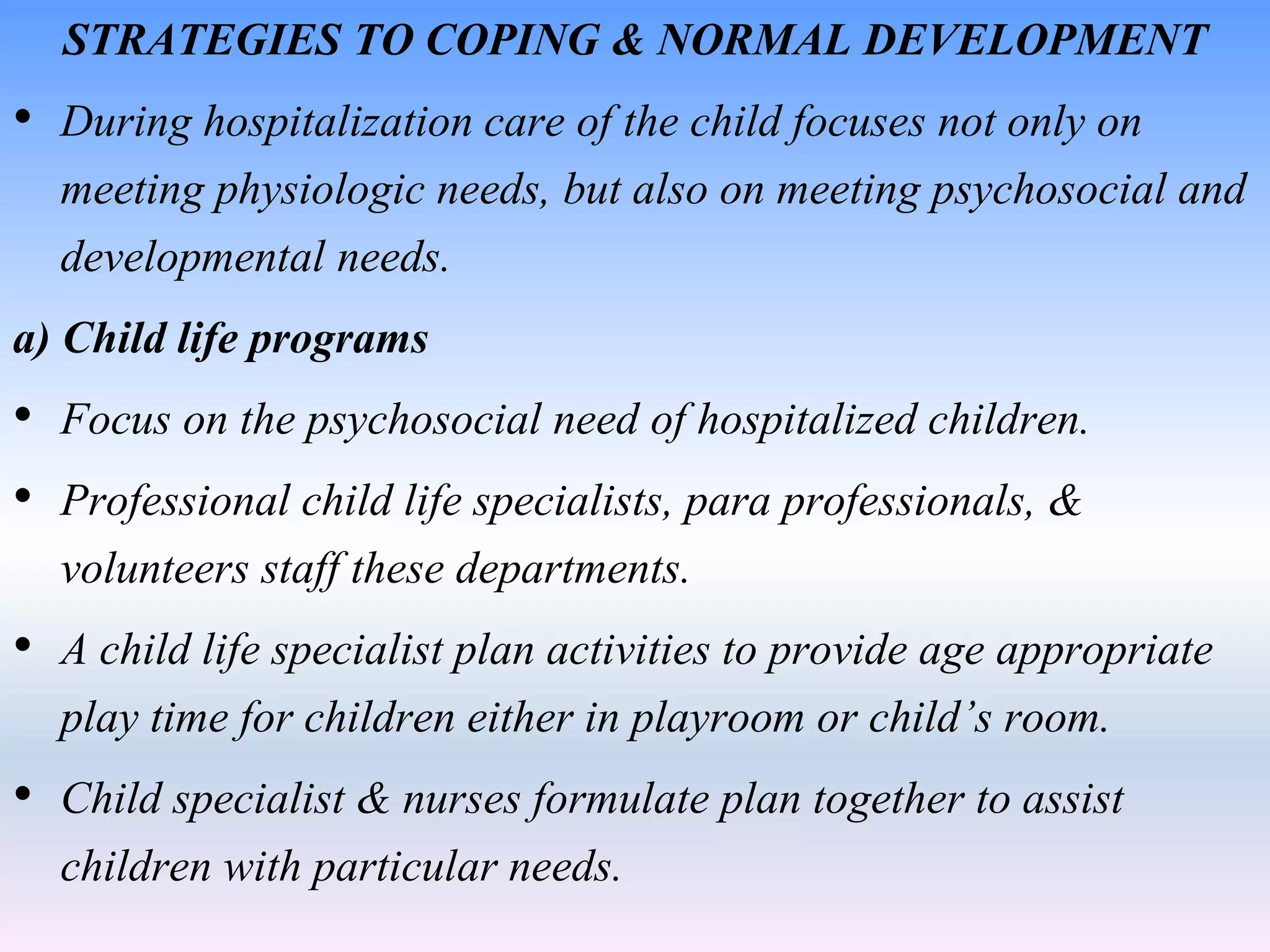 Hospitalized child | PPTX