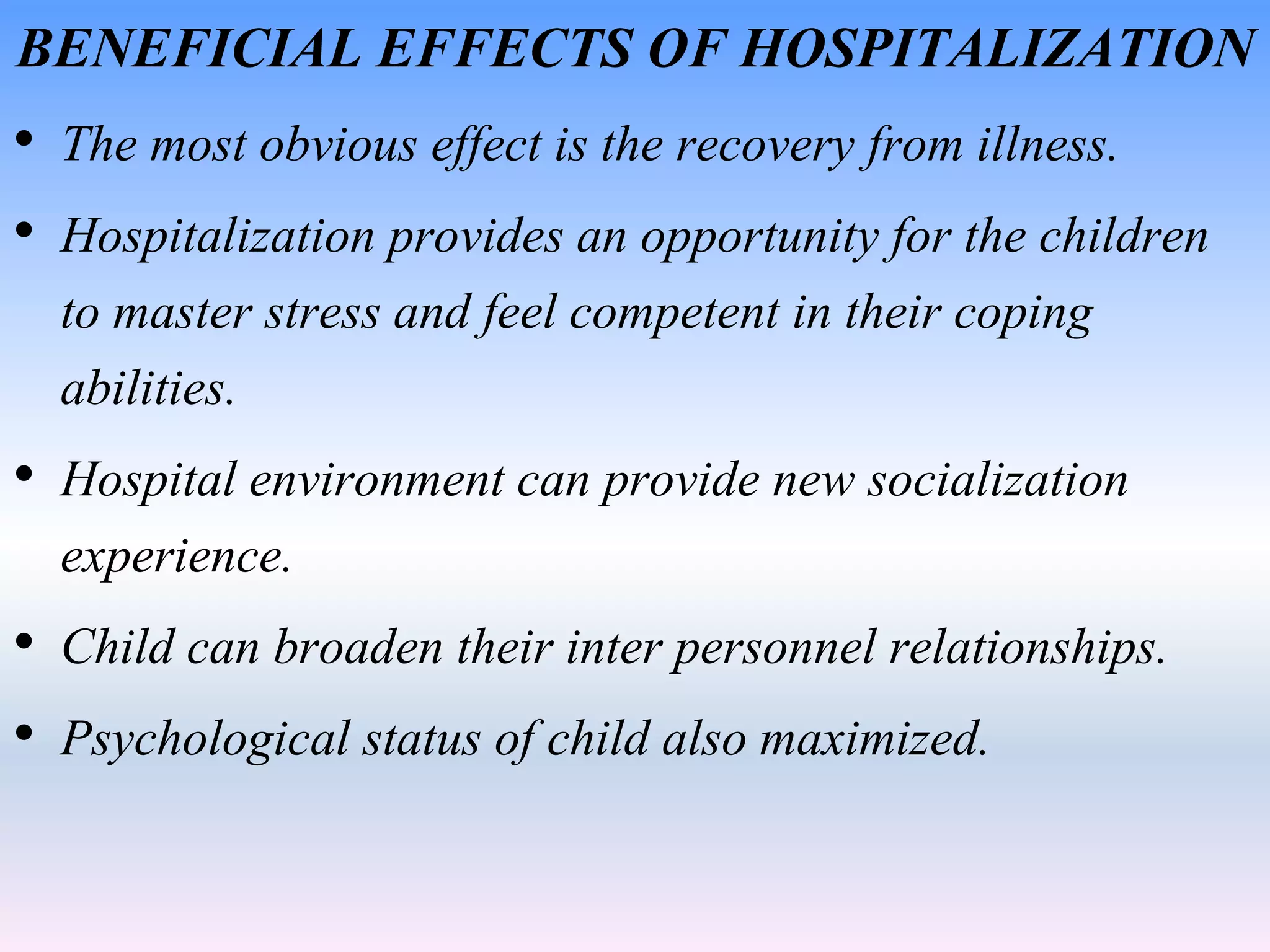 Hospitalized child | PPTX