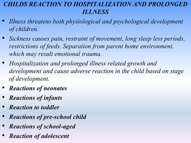 Hospitalized child | PPTX