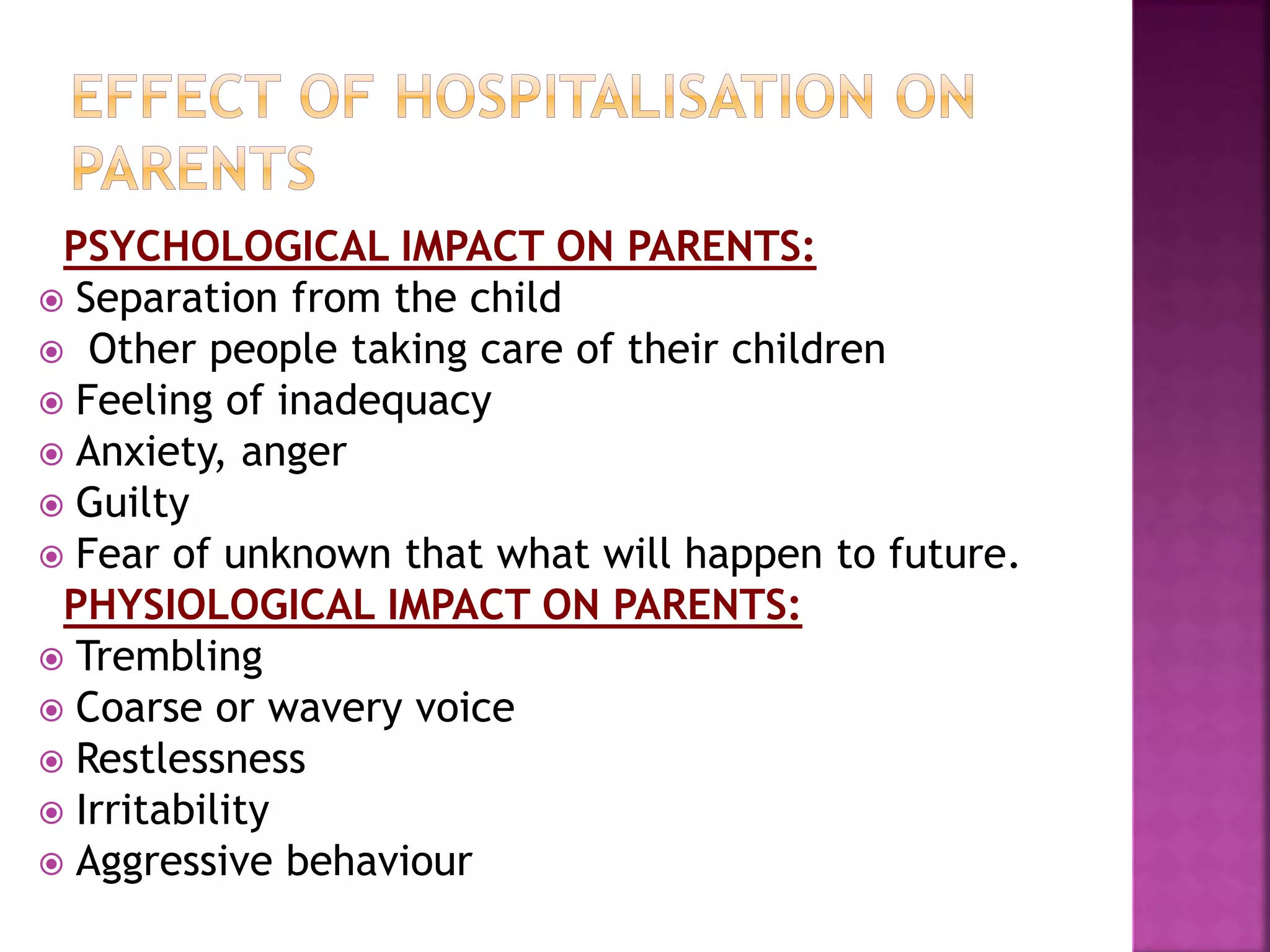 Hospitalized child | PPTX