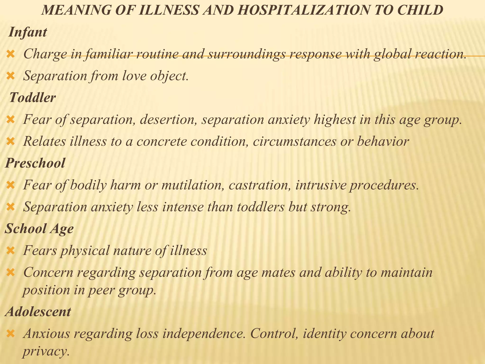 Hospitalized Child | PPTX