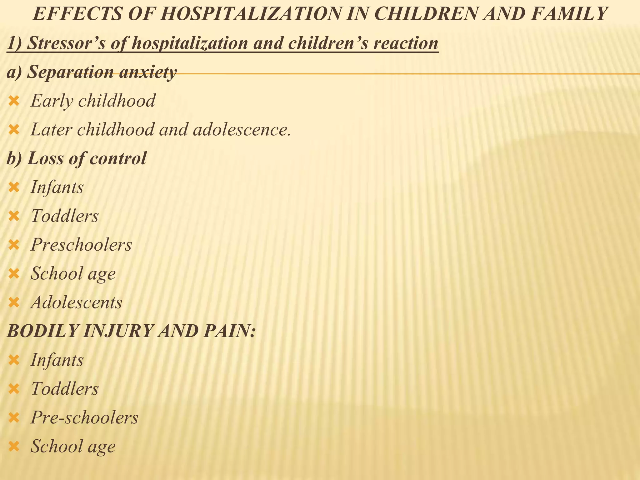 Hospitalized Child | PPTX