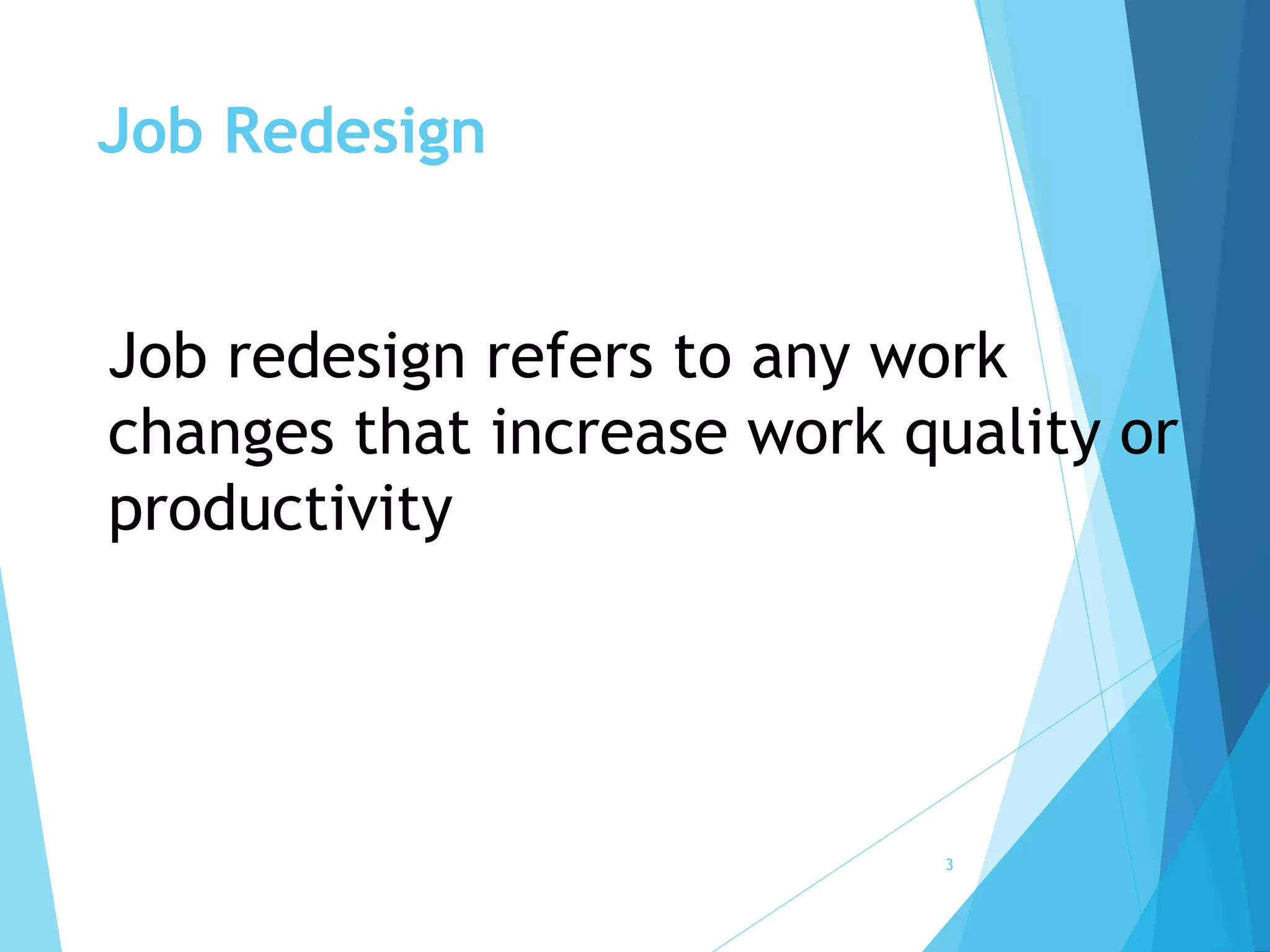 Hospital &job redesign | PPTX