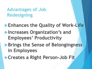 Hospital &job redesign | PPTX | Resume Writing and Advice | Job Search