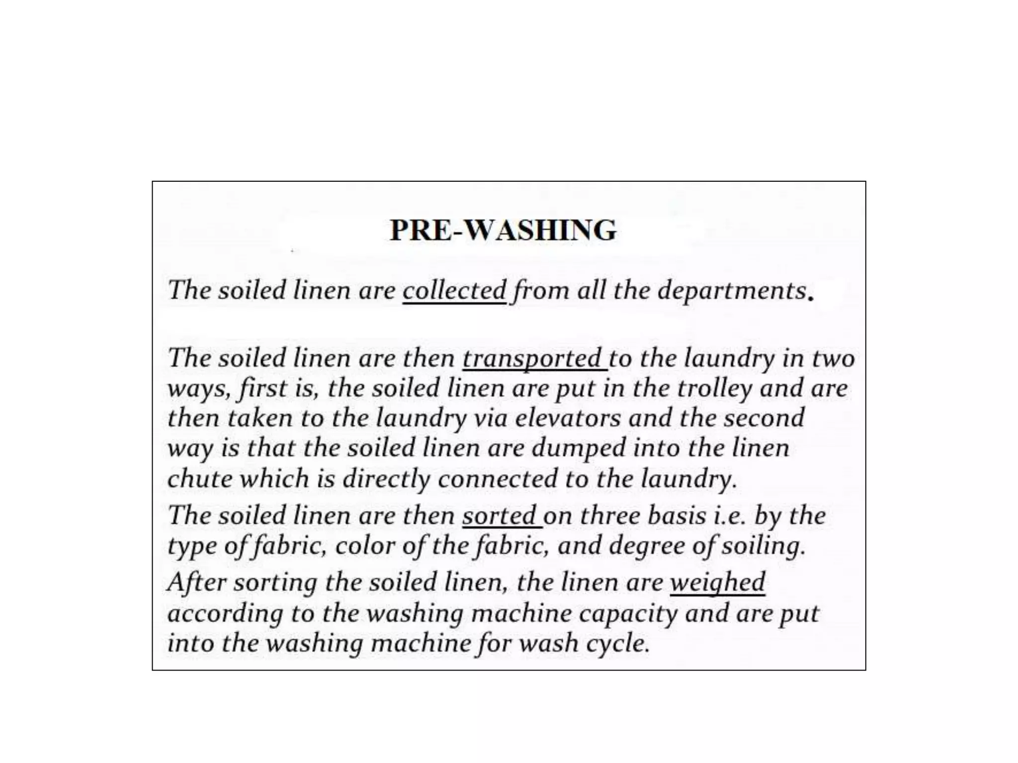 Hospital Linen and Laundry Services | PPTX