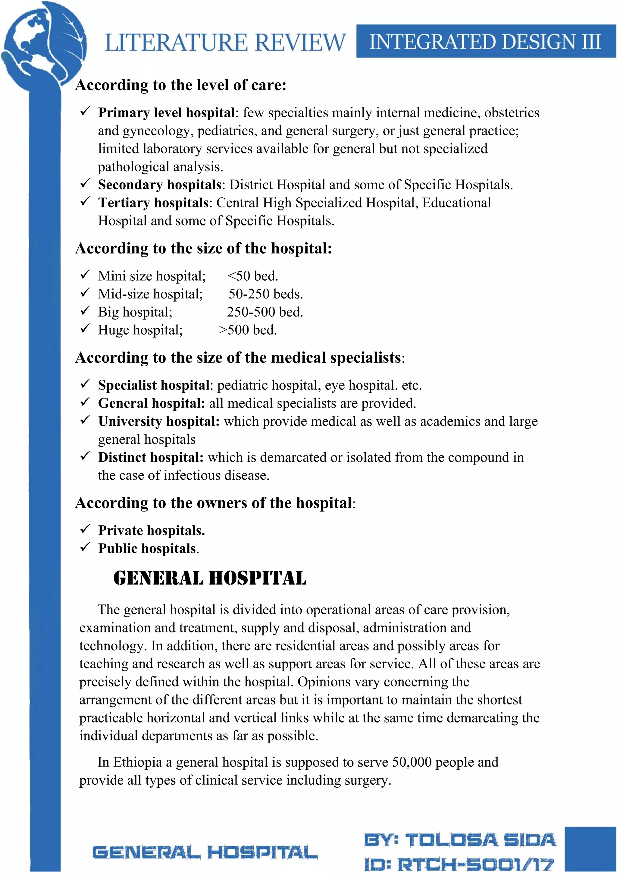 Hospital literature | PDF