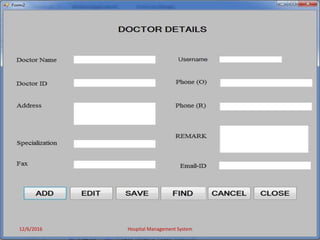 Hospital management | PPT
