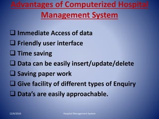Hospital management | PPT
