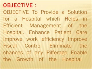 Hospital management | PPT