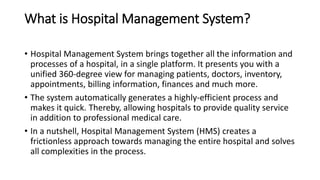hospital management.pptx | Healthcare Industry | Industries