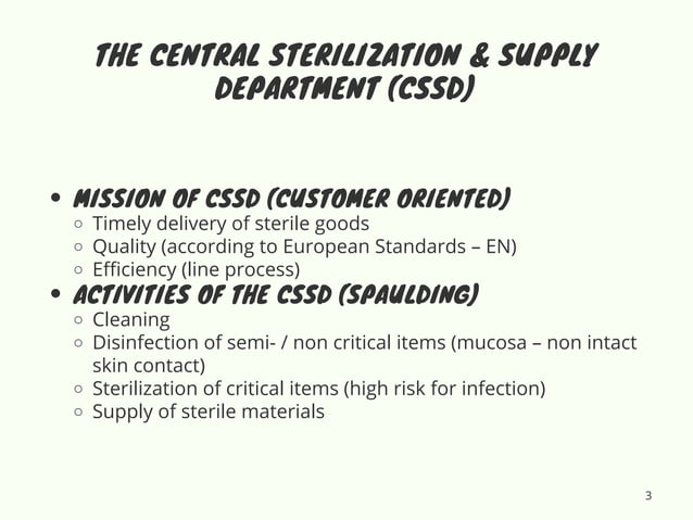 Hospital Management - CSSD, OR, ICU.pdf.. | PPT