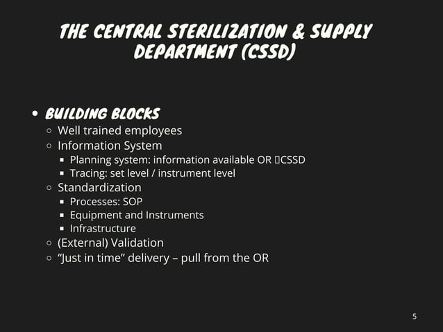 Hospital Management - CSSD, OR, ICU.pdf.. | PPT