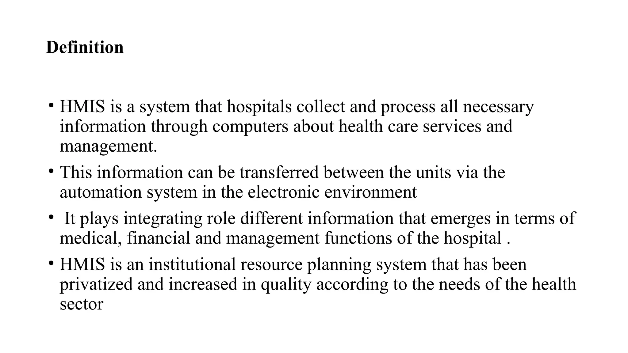 HOSPITAL MANAGEMENT INFORMATION SYSTEM ppt | PPTX