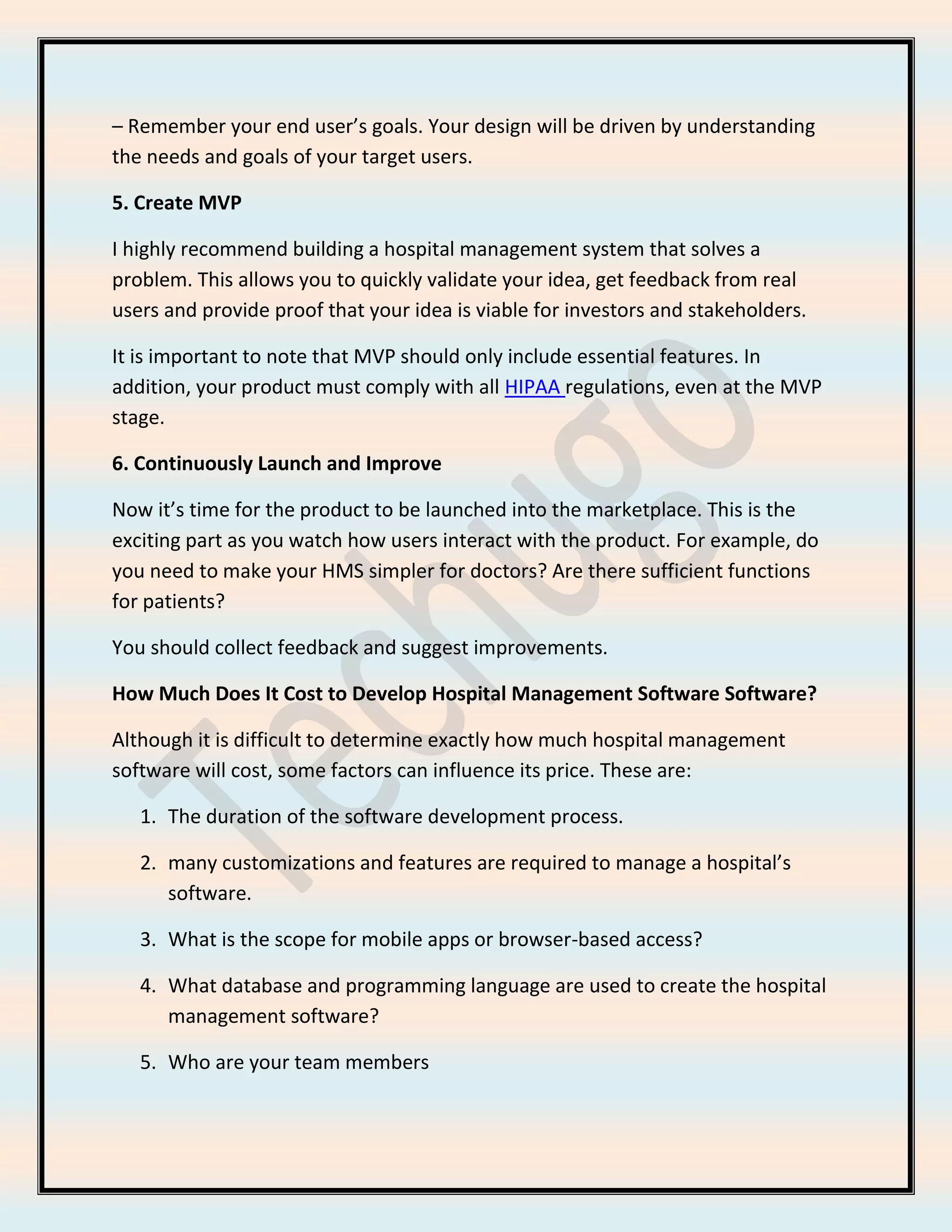 Hospital management software development. | PDF | Operating Systems ...