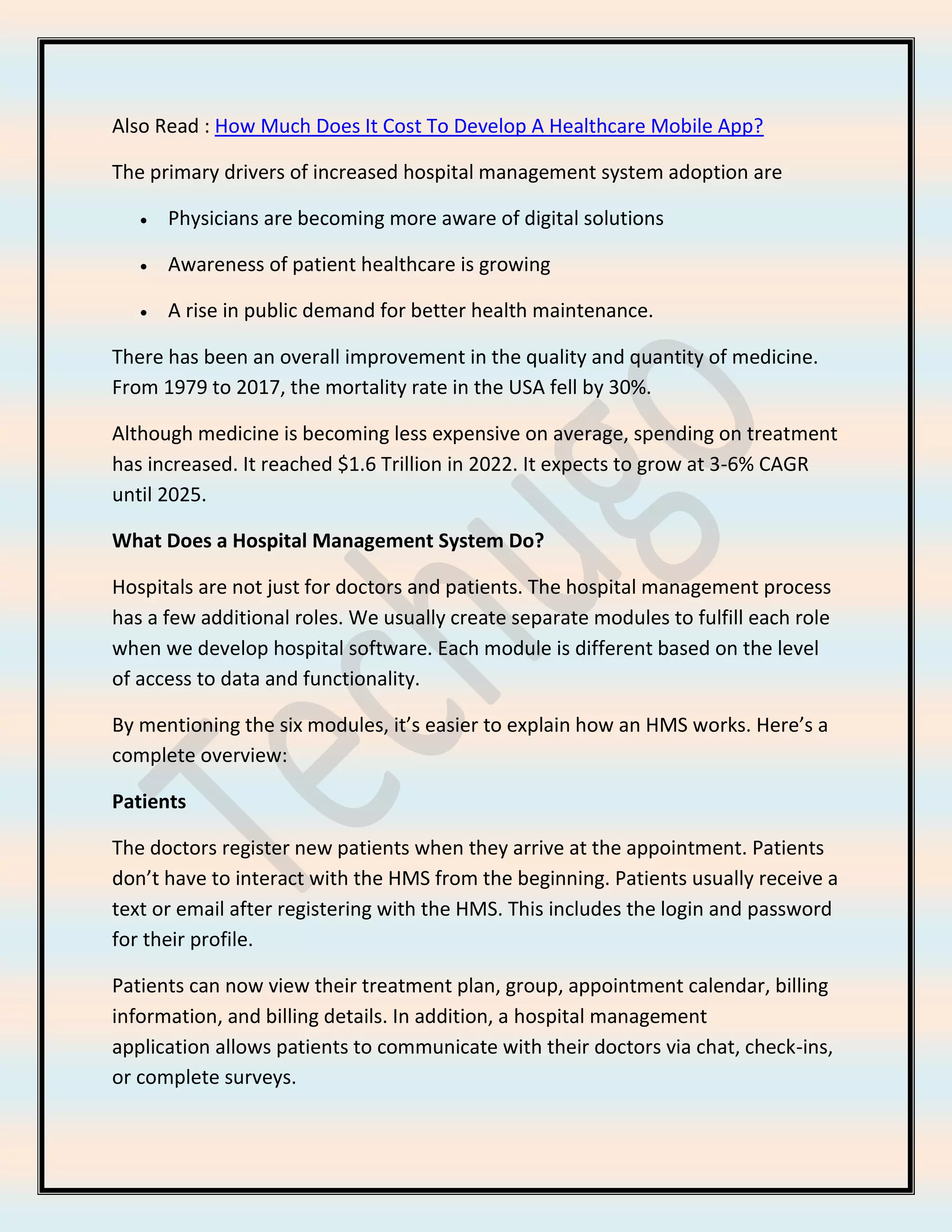 Hospital management software development. | PDF | Operating Systems ...