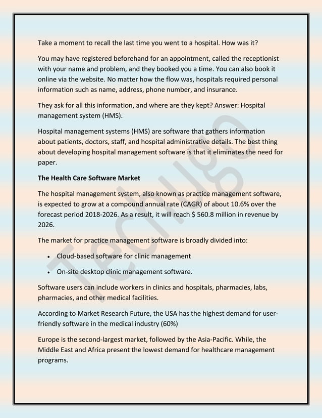 Hospital management software development. | PDF | Operating Systems | Computer Software and ...