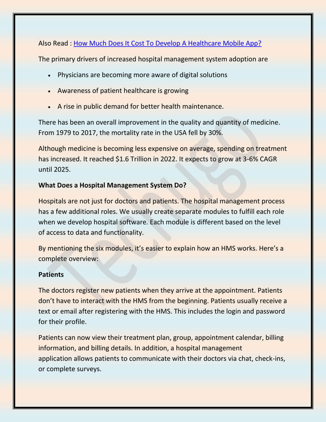Hospital management software development. | PDF | Operating Systems ...