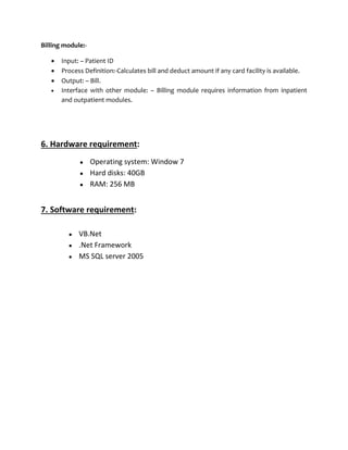 Hospital management synopsis | PDF