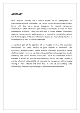 Hospital management system | PDF