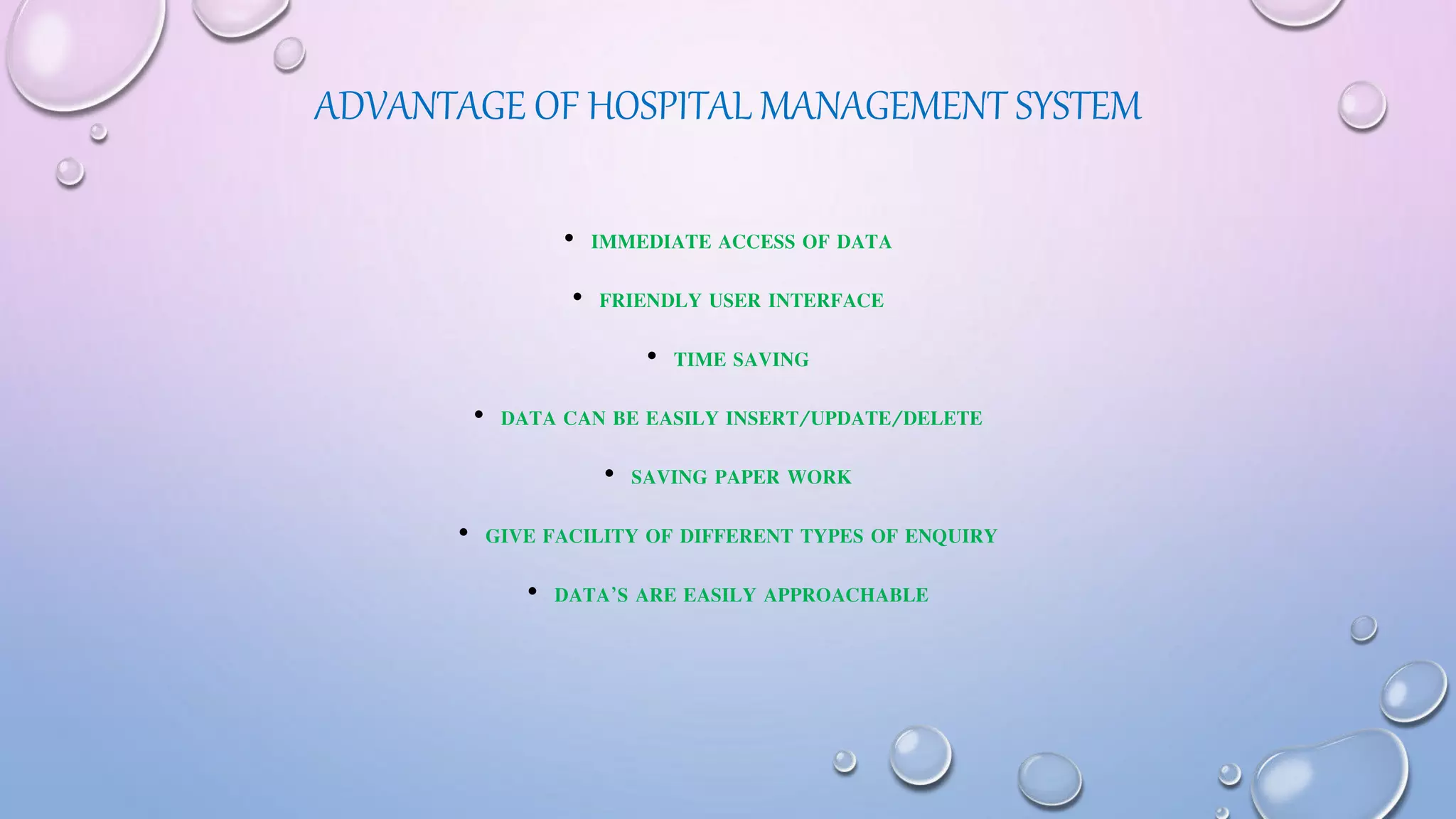 Hospital management system DBMS PROJECT USING APEX 5.04
