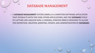 Hospital management system DBMS PROJECT USING APEX 5.04
