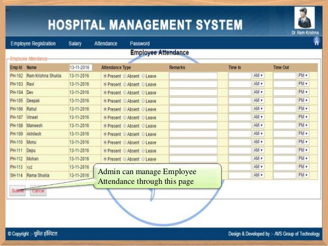 Hospital management system