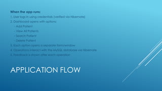 Hospital Management system-CRUD OPERATIONS | PPTX