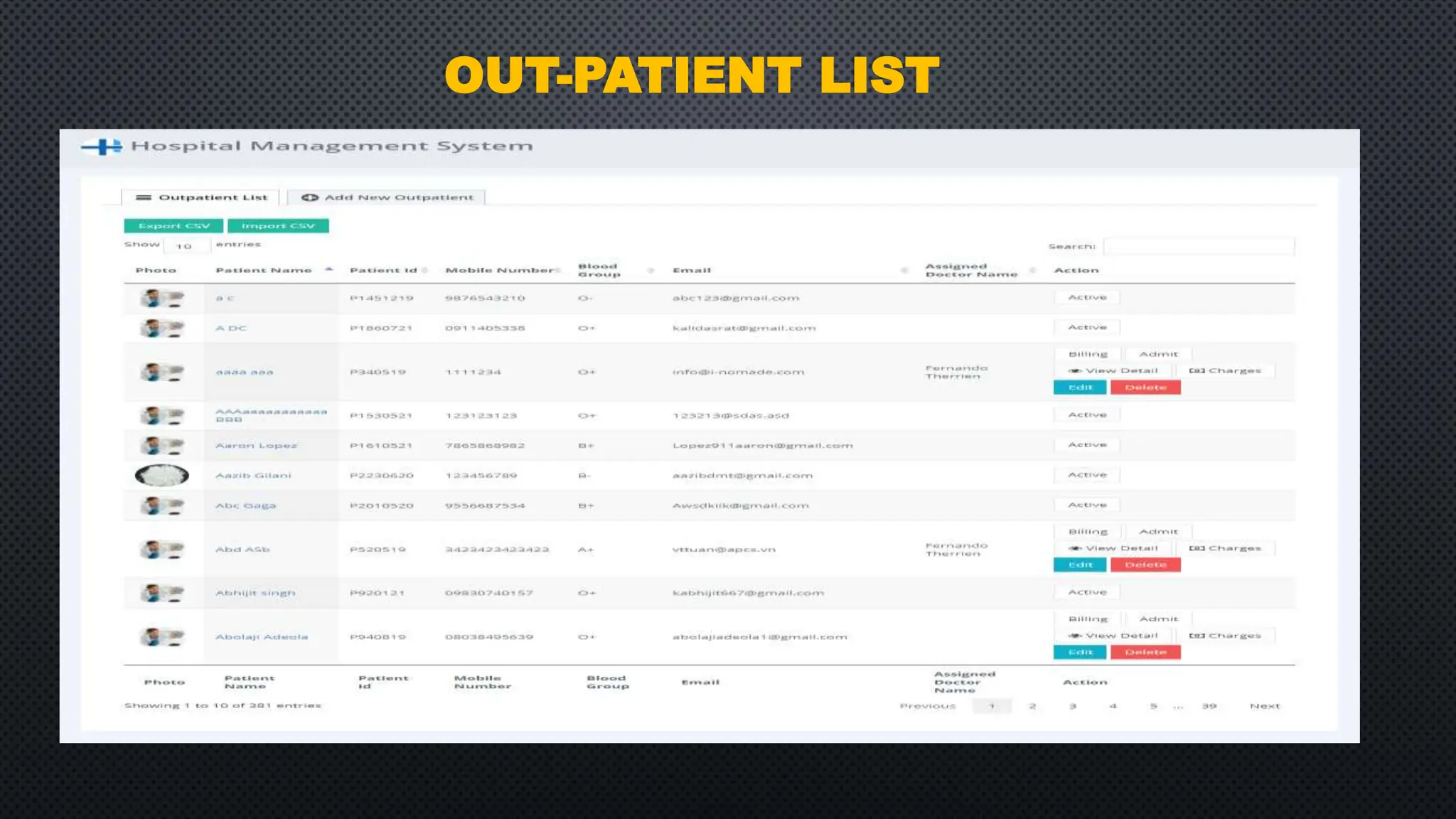 Hospital Management System - GIGA HMS. | PPT