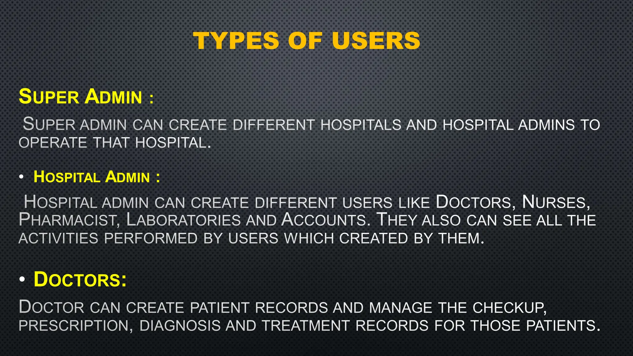 Hospital Management System - GIGA HMS. | PPT