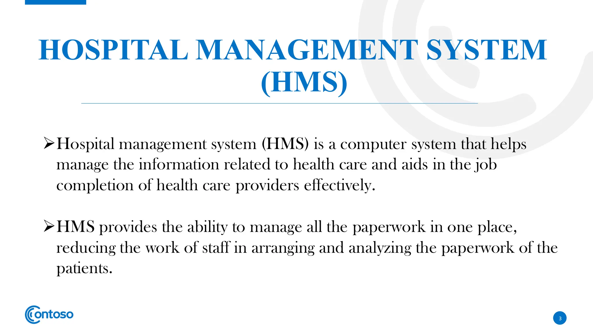 Hospital management system presentation slides | PDF
