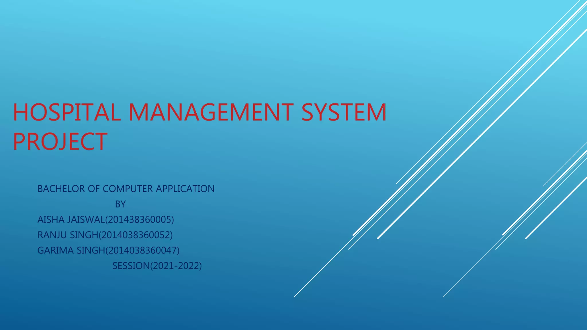 Hospital Management System | PPTX