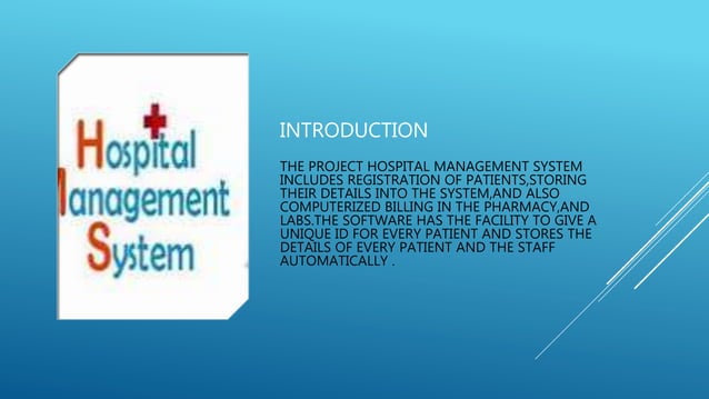 Hospital Management System | PPT