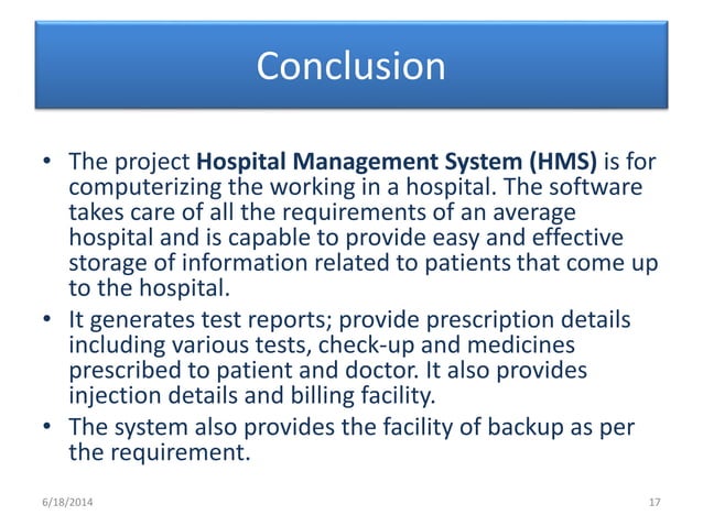 Hospital management system(database) | PPTX | Databases | Computer Software and Applications