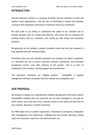Hospital management system (SimpleHMS.com) | PDF