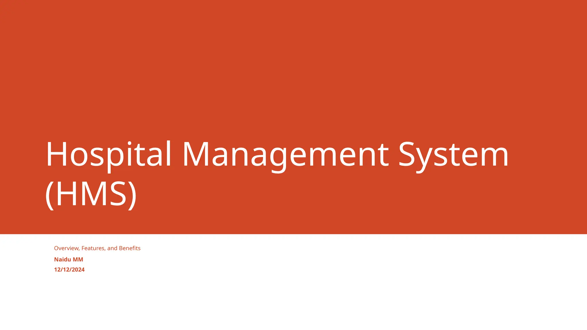 HMS - Hospital Management System (HMS).pptx