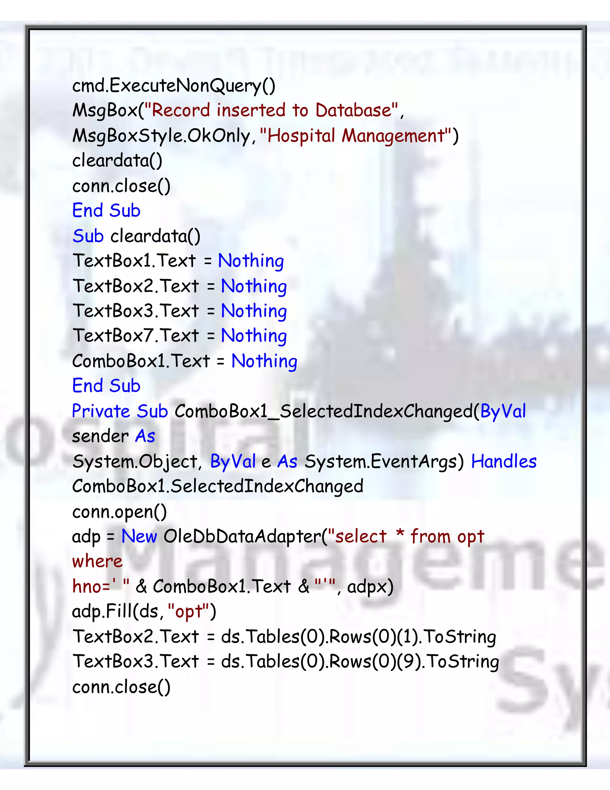 Hospital management system in java | DOCX