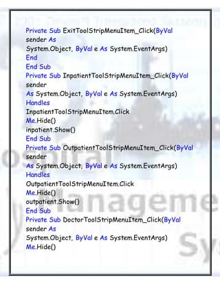 Hospital management system in java | DOCX