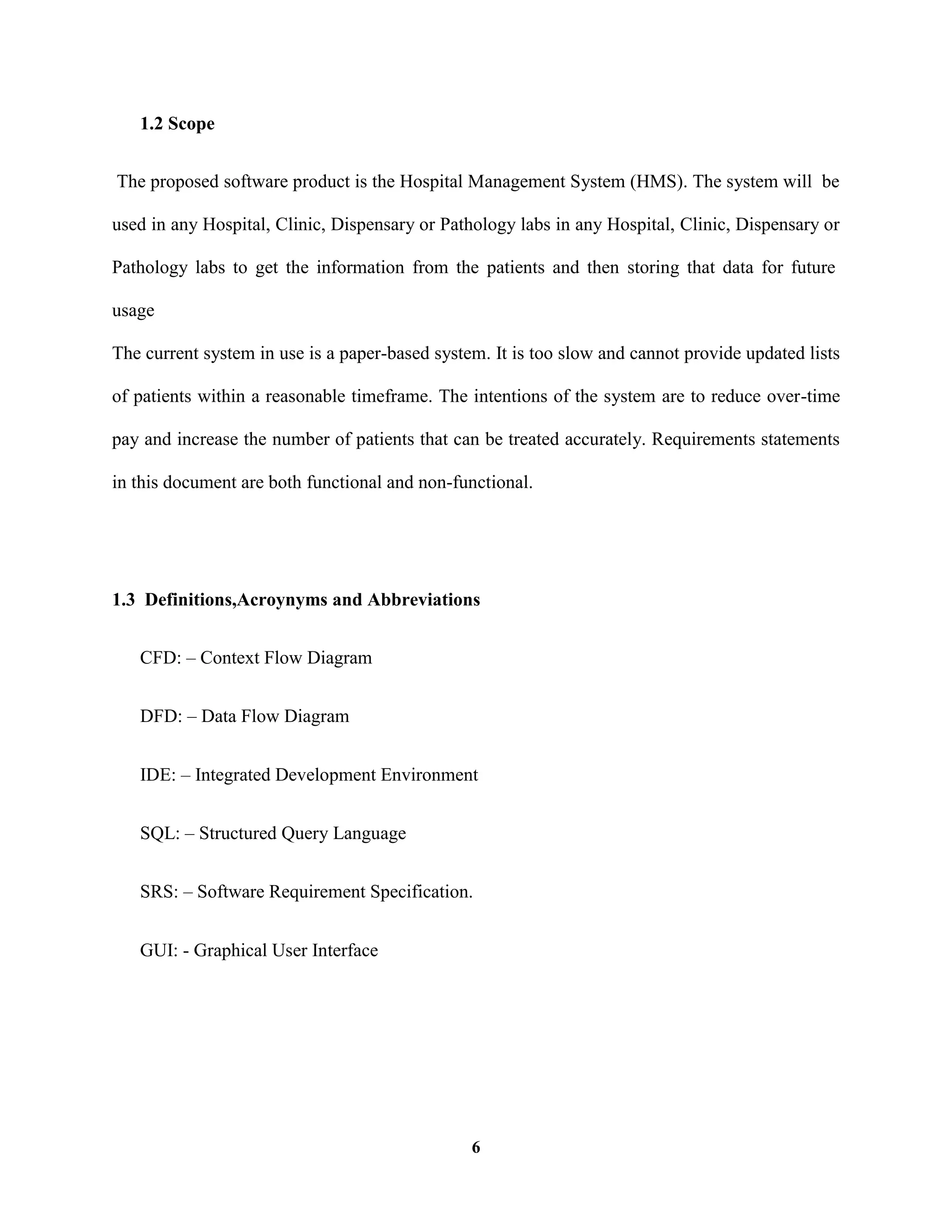 Hospital management system project | DOCX