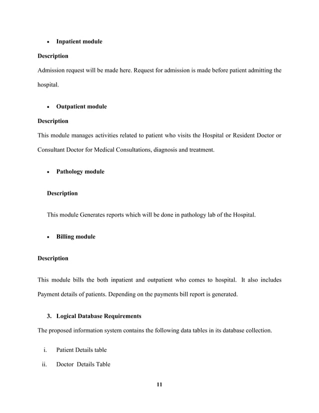 Hospital management system project | DOCX | Operating Systems ...