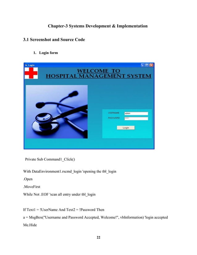 Hospital management system project | DOCX | Operating Systems ...
