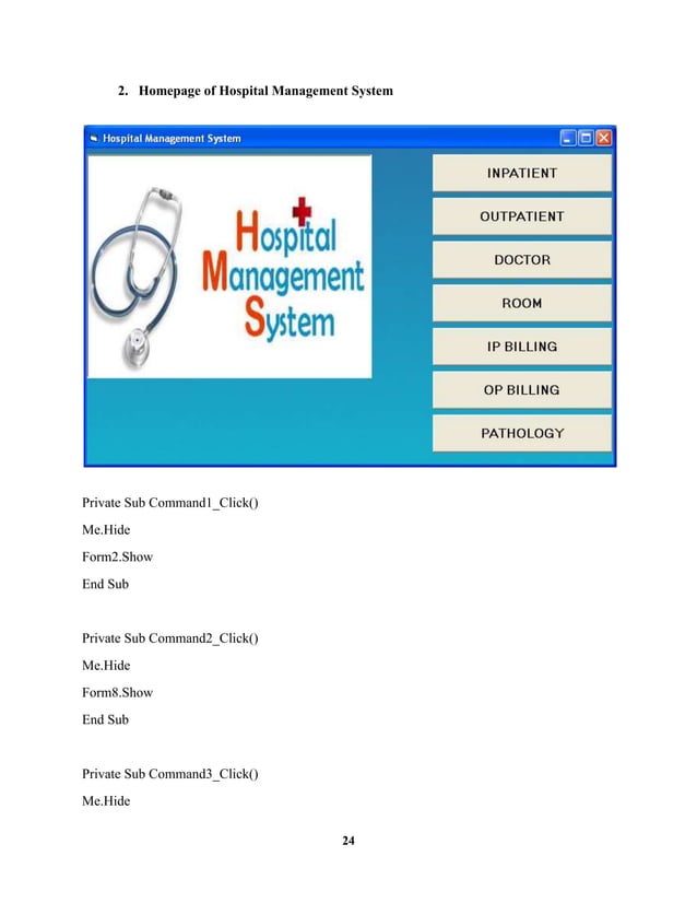 Hospital management system project | DOCX | Operating Systems ...