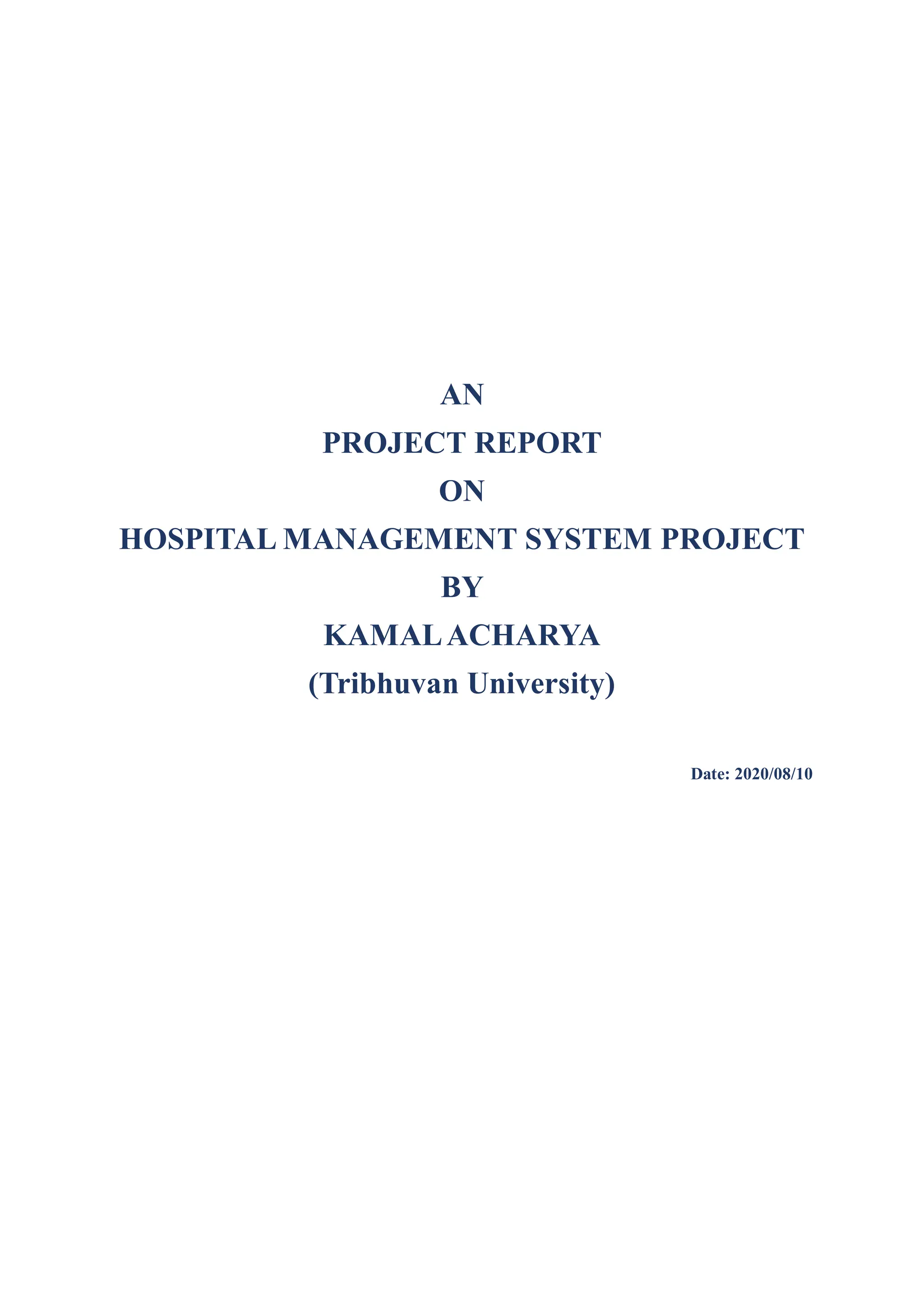 Hospital management system project report.pdf