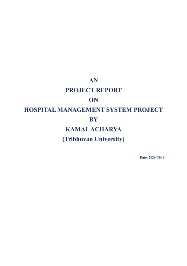 Hospital management system project report.pdf