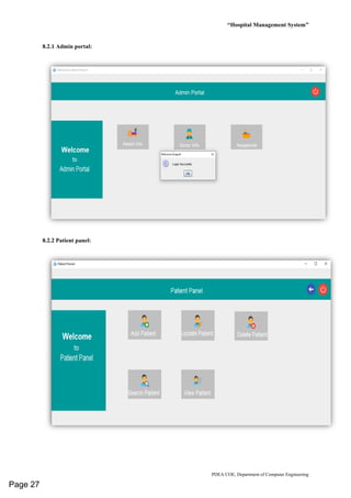 HOSPITAL MANAGEMENT SYSTEM project report | PDF