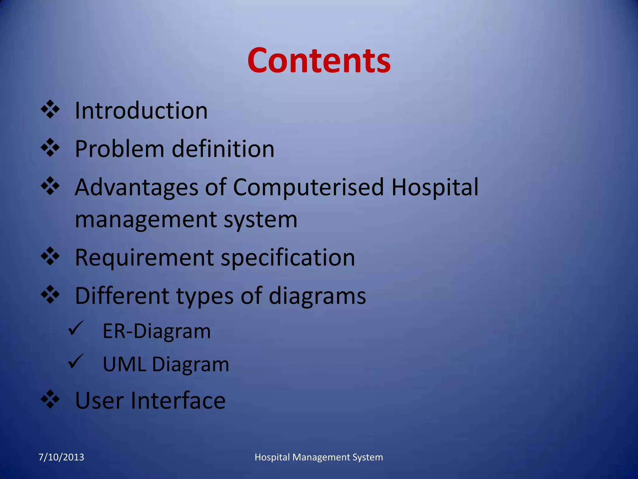 Hospital Management System | PPTX