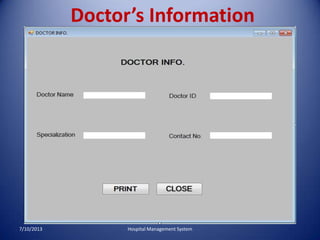 Hospital Management System | PPT