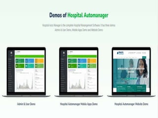 Hospital Management System Software Documentation Presentation | PPT