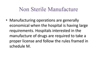 Hospital manufacturing | PPTX