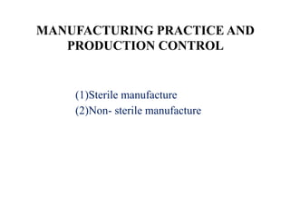 Hospital manufacturing | PPTX