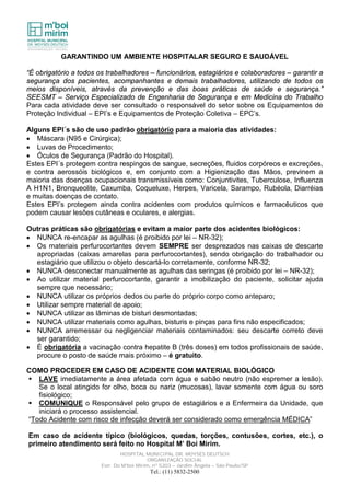 Hospital M'boi Mirim-Cartilha regulamento estágio professor e escola ...